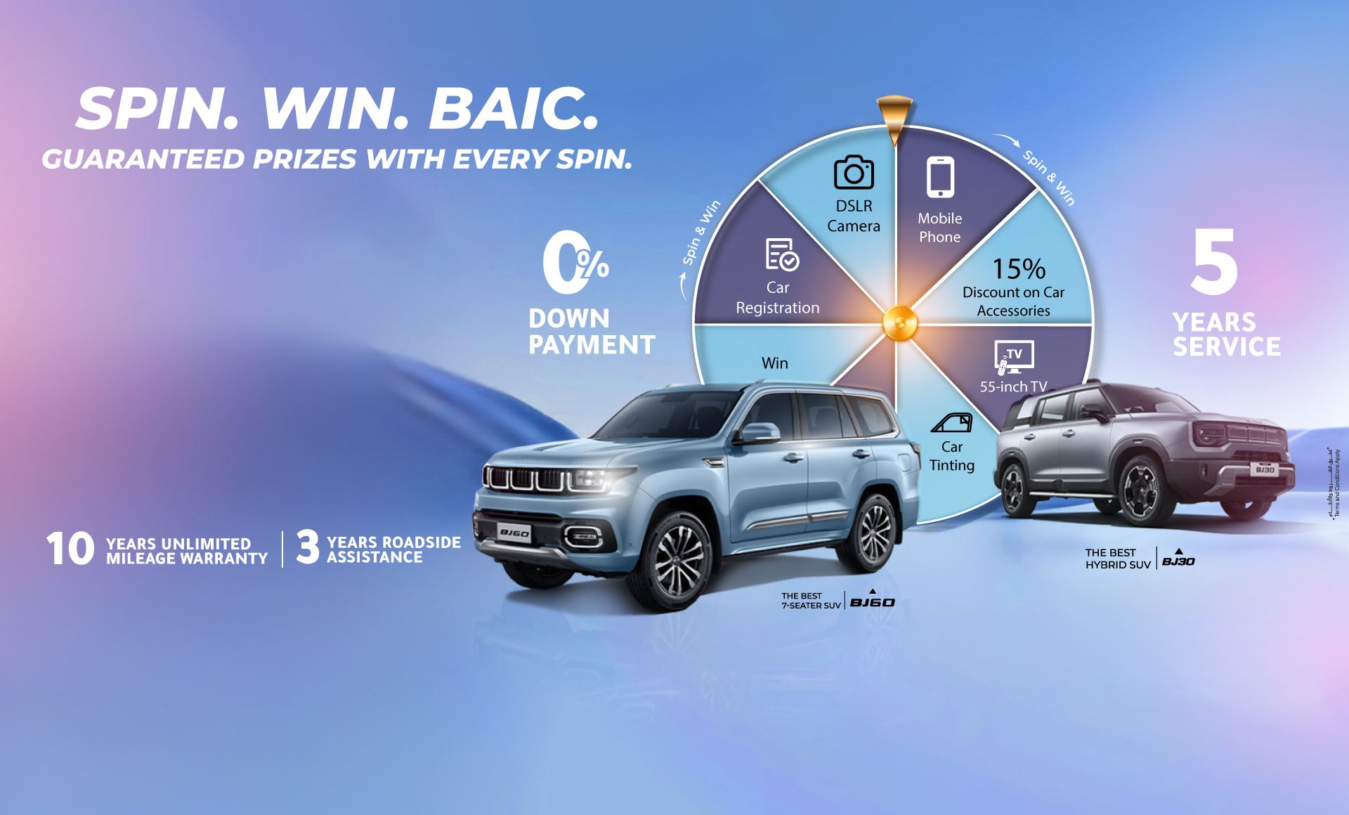 Spin. Win. BAIC.